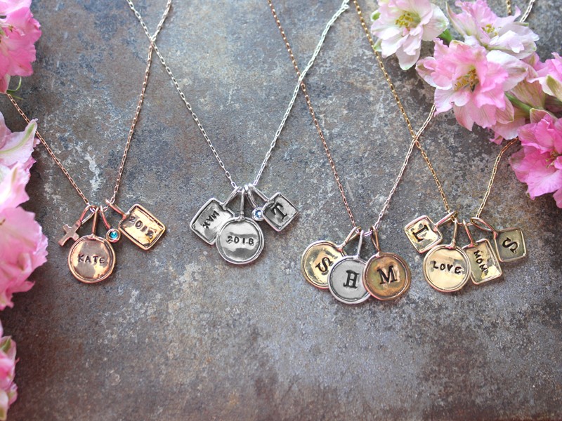 Personalized Charm Necklace, Trinket Charm Necklace in Gold