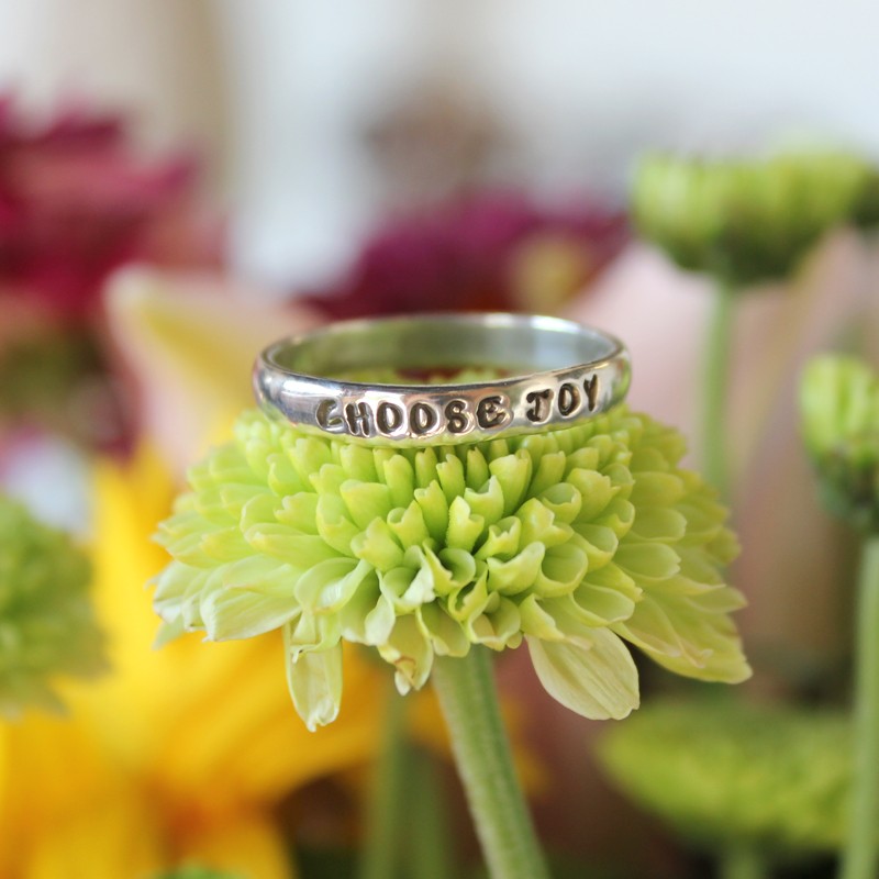 Custom Word Rings - Silver Name or Word Ring | Nelle & Lizzy