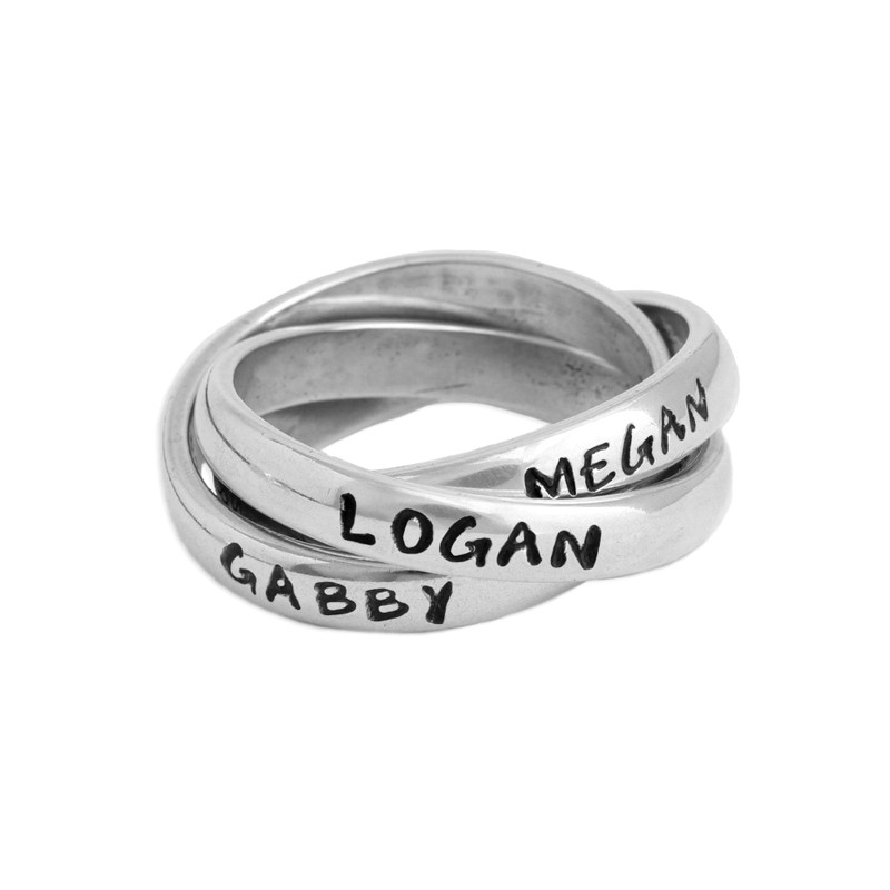 Personalized Thumb Ring for Women - Sterling Silver | Nelle & Lizzy