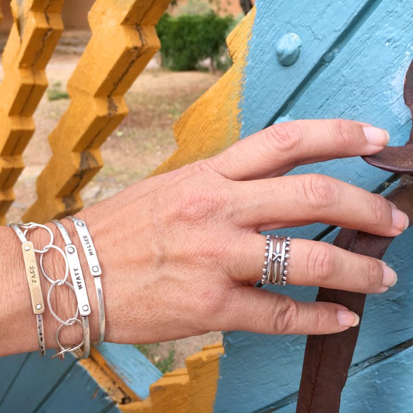 Stackable Rings, Design Your Own Stacking Ring Set in Silver